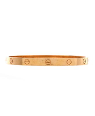 Click here for Pre-Owned Cartier Love Bracelet 18K Gold prices