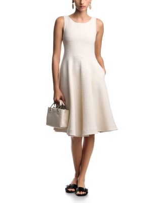 Click here for Emporio Armani Textured Sleeveless Fit & Flare Dre... prices