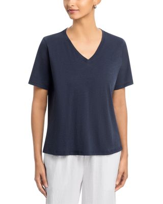 Click here for Eileen Fisher V Neck Short Sleeve Tee prices