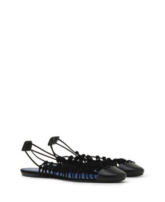 Click here for Lanvin Womens Knitline Slingback Ballerina in Leat... prices