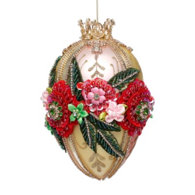 Click here for Mark Roberts Yellow and Pink Jeweled Egg Ornament prices