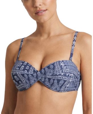 Click here for Change of Scenery Loryn Twist Bandeau Print Bikini... prices