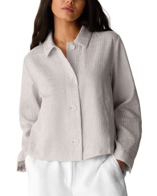 Click here for Eileen Fisher Classic Collar A Line Jacket prices