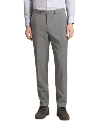 Click here for Ted Baker Winter Modern Fit Gray & White Stripe Su... prices