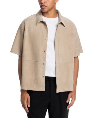 Click here for Frame Regular Fit Suede Shirt prices