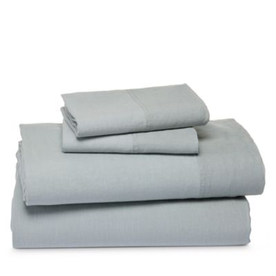 Click here for Hudson Park Collection European Linen Sheet Set  K... prices
