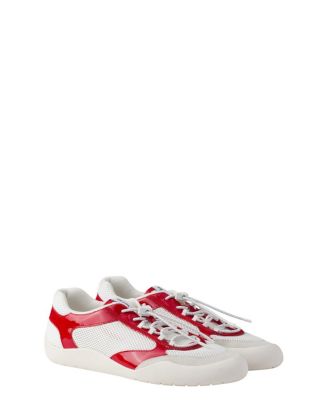 Click here for Prada Mens Speedrock Patent Leather and Mesh Fabri... prices