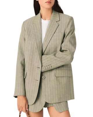 Click here for Maje Pinstriped Suit Jacket prices