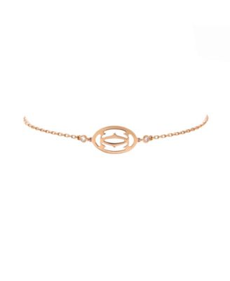 Click here for Pre-Owned Cartier Double C Logo Bracelet 18K Rose... prices