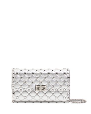 Click here for Valentino Garavani Rockstud Spike Chain Quilted Le... prices