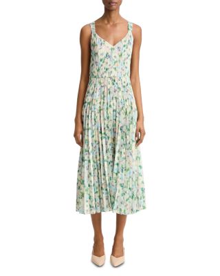 Click here for Vince Painted Garden V Neck Dress prices