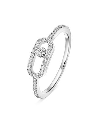 Click here for Messika 18K White Gold Diamond Move Uno Ring prices