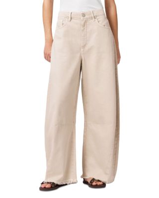 Click here for Allsaints Peyton High Rise Barrel Jeans in Cream W... prices