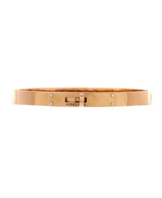 Click here for Pre-Owned HERMES Small Kelly Bracelet 18K Rose Gol... prices