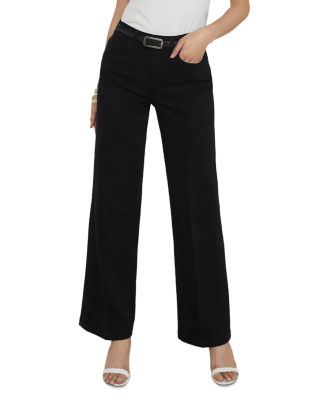 Click here for LAgence Scottie High Rise Wide Leg Jeans in Black prices