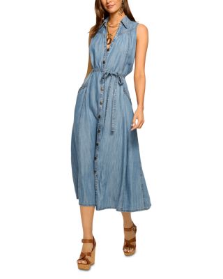 Click here for Ramy Brook Clover Sleeveless Shirt Dress prices