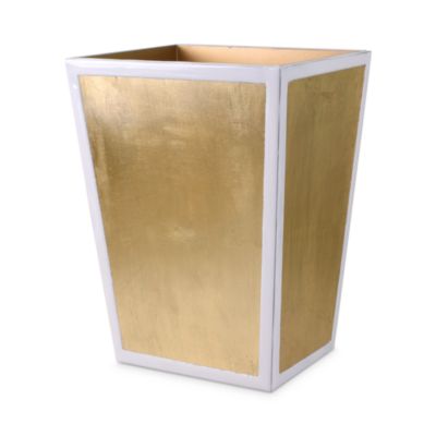 Click here for Mike and Ally Savoy Gold Leaf Waste Basket prices