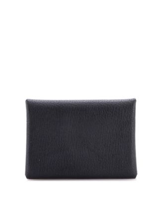 Click here for Pre-Owned HERMES Calvi Duo Card Holder Chevre Myso... prices