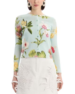 Click here for Oscar de la Renta Chine Knit Twinset Cardigan Swea... prices