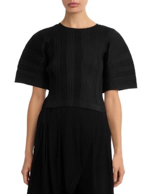 Click here for Pleats Please Issey Miyake Linen Like Rib Pleats T... prices