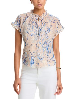 Click here for Cinq a Sept Daisy Swirl Jenise Top prices