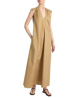 Click here for Santorelli Niu Cap Sleeve Maxi Cotton Dress prices