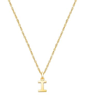 Click here for Tiny Blessings Girls 14K Gold Modern Initial Neckl... prices
