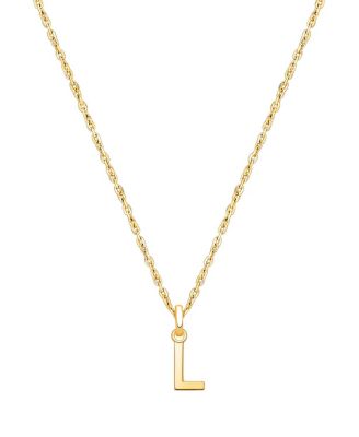 Click here for Tiny Blessings Girls 14K Gold Modern Initial Neckl... prices