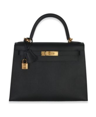 Click here for Pre-Owned HERMES Kelly 28 Leather Handbag prices