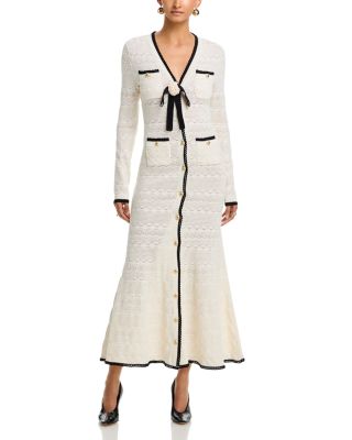 Click here for Self-Portrait Pointelle Knit Dress prices