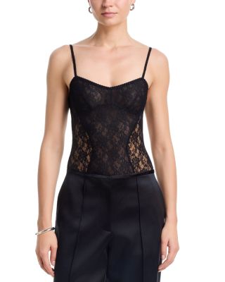 Click here for The Attico Lace Bodysuit prices