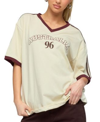 Click here for Edikted Australia 96 Contrast Oversized T Shirt prices