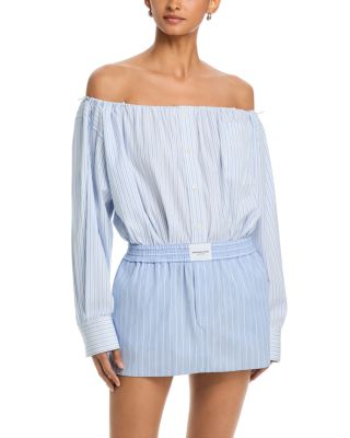 Click here for alexanderwang Off the Shoulder Mini Dress prices
