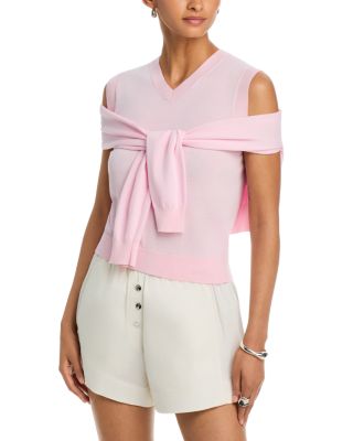 Click here for alexanderwang Layered Look Cardigan & Tank Top prices