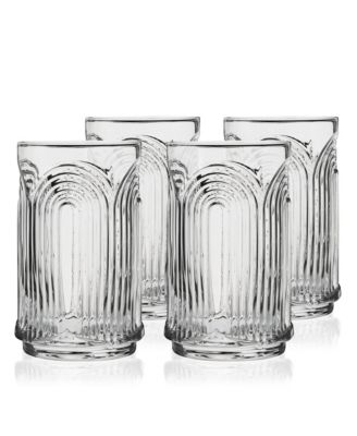 Click here for Viski Deco Beau Crystal Highball Glasses  Set of 4 prices
