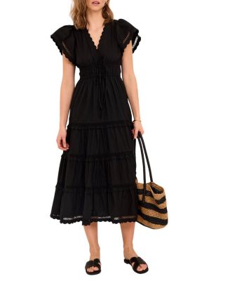 Click here for Mint Velvet Womens Cotton Ruffle Maxi Dress prices