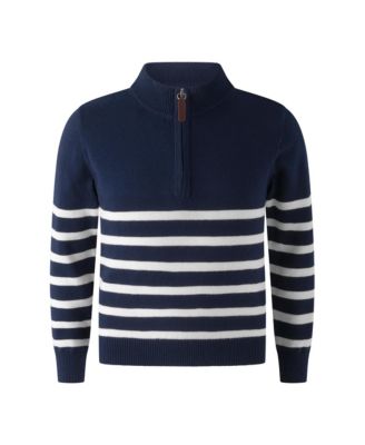 Click here for Rachel Riley Boys Breton Half-Zip Sweater - Little... prices
