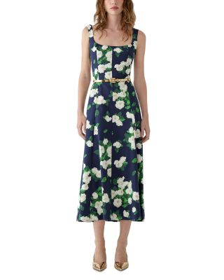 Click here for Carolina Herrera Square Neck Sleeveless Dress prices