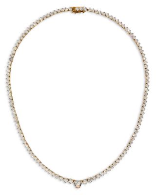 Click here for Nadri Astrid Cubic Zirconia Heart Tennis Necklace... prices