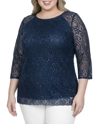 Click here for standards & practices Plus Floral Lace Sequins Tun... prices