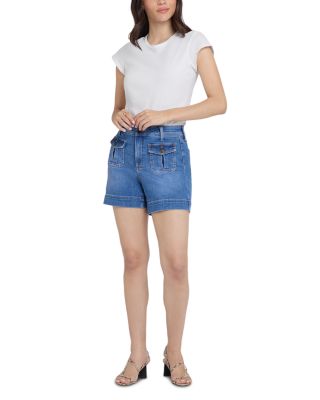 Click here for Nydk Berkyn Relaxed Denim Shorts in Blue Paradise prices