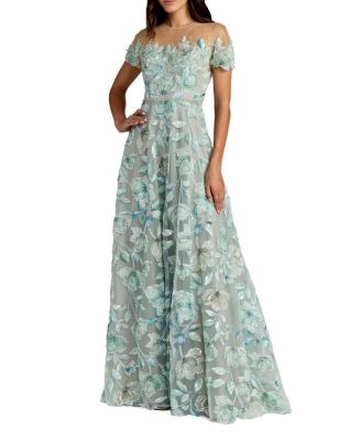 Click here for Mac Duggal High Neck Cap Sleeve Embellished A-Line... prices