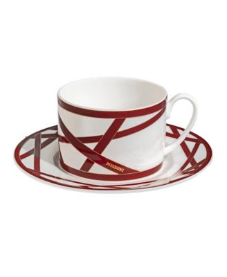 Click here for Missoni Nastri Tea Cup & Saucer  Set of 2 prices