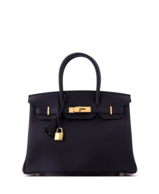 Click here for Pre-Owned HERMES Birkin 30 Handbag Black Togo with... prices