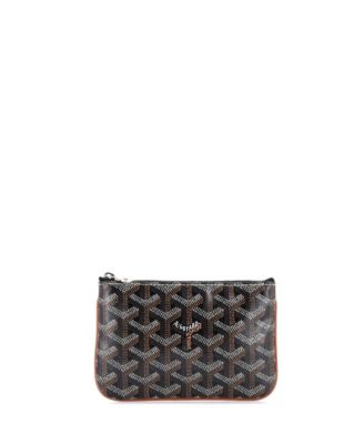 Click here for Pre-Owned Goyard Mini Senat Zip Pouch Coated Canva... prices