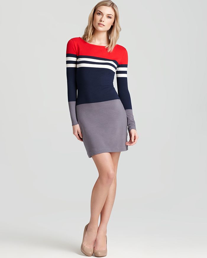FRENCH CONNECTION Sweater Dress - Suzanne Stripe | Bloomingdale's
