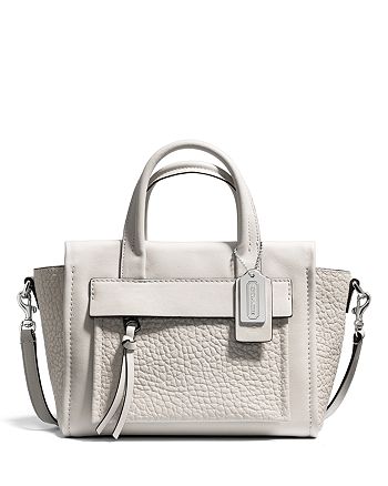 COACH Bleecker Mini Riley Carryall Crossbody in Leather | Bloomingdale's
