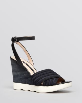 FRENCH CONNECTION Platform Wedge Ankle Strap Sandals - Jane ...
