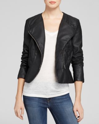 FRENCH CONNECTION Jacket - Pixie Faux Leather | Bloomingdale's
