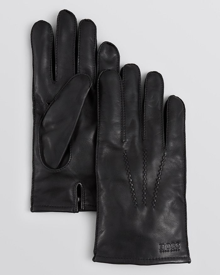 BOSS Hugo Boss HUGO BOSS Haindt Leather Gloves | Bloomingdale's